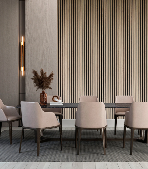 Akupanel Mod 280x60 cm Oak Akoestisch Wandpaneel - ENMOD