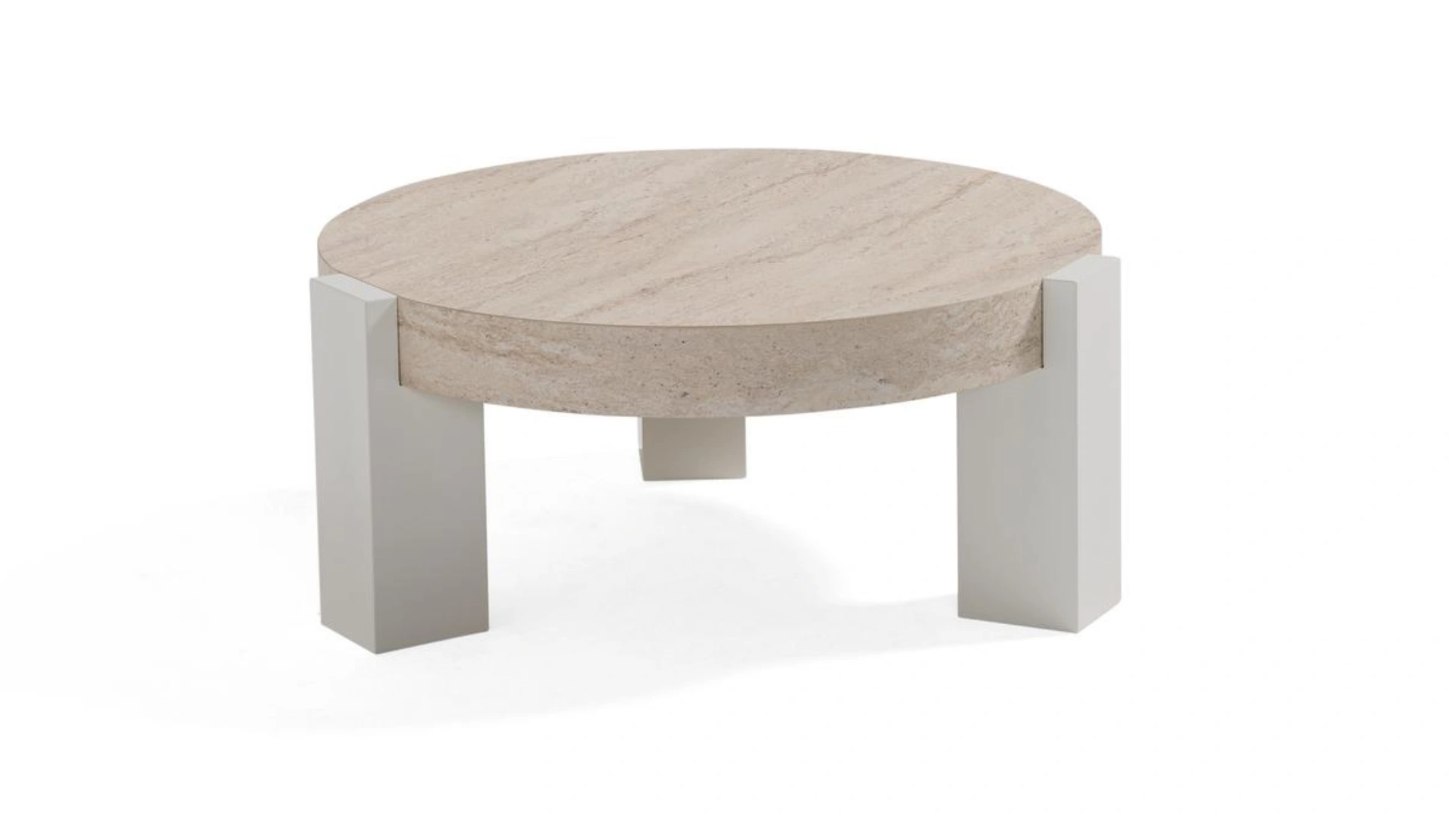 Bold Wit Travertin Salontafel - ENMOD